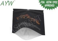 China Edible Marijuana Stand Up Zipper Bags Metalized Inside Protection Barrier for sale
