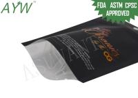 China Edible Marijuana Stand Up Zipper Bags Metalized Inside Protection Barrier for sale