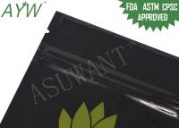 China Opaque Black Stand Up Zipper Bags Light Barrier Doypack For Kratom Capsules for sale