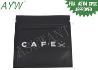 China Medical Marijuana Storage Smell Proof Zipper Bags With Metallized Zipper for sale