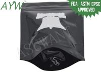 China Doypack Smell Proof Zipper Bags Stand Up Black Plastic For Medicine Storage for sale