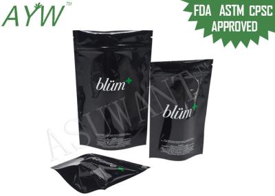 China Aluminum Foil Bags For Packaging Medical Marijuana , Custom Weed Packaging Bags With Zipper for sale