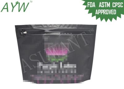 China Medical Marijuana Packaging Bags With Child Proof Zipper , Child Proof Medicine Storage Bags for sale