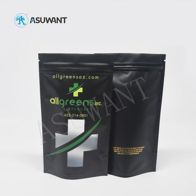 China Aluminum Foil Mylar Clear Stand Up Pouch Biodegradable Bags With Zipper Top for sale