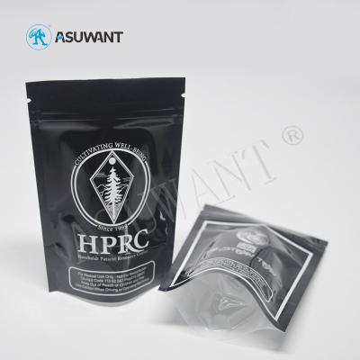 China Zipper Top Sealing Mylar Bags Smell Proof 7g 28g 1oz Printed Matte Glossy for sale