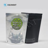 China Zipper Top Sealing Mylar Bags Smell Proof 7g 28g 1oz Printed Matte Glossy for sale