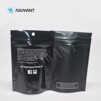 China Zipper Top Sealing Mylar Bags Smell Proof 7g 28g 1oz Printed Matte Glossy for sale