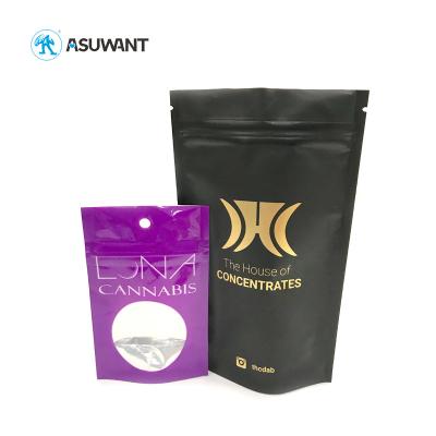 China Herb Packaging Mylar Bags Smell Proof Zipper Bags Smell Proof Biodegradable PET Material for sale