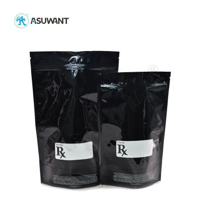 China Weed Packaging Smell Proof Zipper Pouch Custom Printed With SGS / ASTM Approval for sale