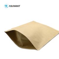 China 130mic Kraft Paper Ziplock Bags Customized Printing Coffee Packaging Stand Up Pouch for sale