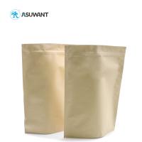 China Eco Friendly Kraft Paper Zipper Bags Print Patterns Shopping For Candy / Nuts for sale