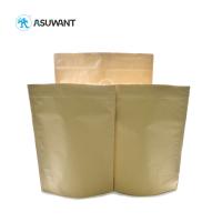 China Eco Friendly Kraft Paper Zipper Bags Print Patterns Shopping For Candy / Nuts for sale