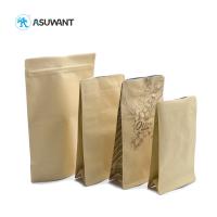 China Smell Proof Mylar Custom Printed Kraft Paper Bags Degradable Aluminum Foil No Leakage for sale