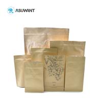 China Smell Proof Mylar Custom Printed Kraft Paper Bags Degradable Aluminum Foil No Leakage for sale