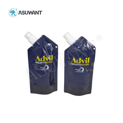 China Liquid Stand Up Spout Pouch 110-130 Mic Eco - Friendly Recycled Material With Nozzle for sale