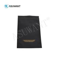 China Black Matte Smell Proof Zipper Bags Aluminum Foil Plastic Mylar Gravure Printing for sale