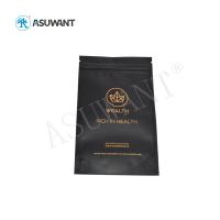 China Black Matte Smell Proof Zipper Bags Aluminum Foil Plastic Mylar Gravure Printing for sale