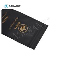 China Black Matte Smell Proof Zipper Bags Aluminum Foil Plastic Mylar Gravure Printing for sale