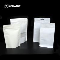 China Clear Window White Printed Kraft Paper Bags Food Natural 25KG Customized Logo for sale