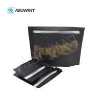 China Vacuum Black Biodegradable Child Proof Zipper Bags Stand Up Pouch Zipper Top for sale