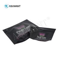 China Vacuum Black Biodegradable Child Proof Zipper Bags Stand Up Pouch Zipper Top for sale