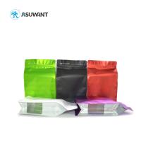 China Pillow Food Packaging Flat Bottom Bags MOPP VMPET PE Material Zipper Top With Window for sale