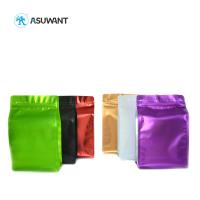 China Pillow Food Packaging Flat Bottom Bags MOPP VMPET PE Material Zipper Top With Window for sale