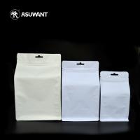 China Smell Proof Kraft Paper Zipper Bags Aluminum Foil Biodegradable Stand Up Pouch for sale