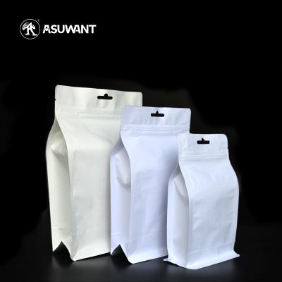 China Smell Proof Kraft Paper Zipper Bags Aluminum Foil Biodegradable Stand Up Pouch for sale