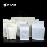 China Smell Proof Kraft Paper Zipper Bags Aluminum Foil Biodegradable Stand Up Pouch for sale
