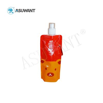 China Gravure Printing Plastic Liquid Spout Bags Laminated Material Recyclable No Leakage for sale