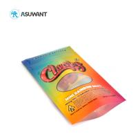 China Weed k Glossy Smell Proof Zipper Bags Surface Handling Gravure Printing With Window for sale