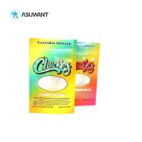 China Weed k Glossy Smell Proof Zipper Bags Surface Handling Gravure Printing With Window for sale