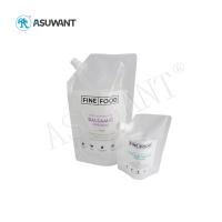China Custom Printed Plastic Liquid Bags , Heat Seal Doypack Stand Up Pouch With Spout for sale