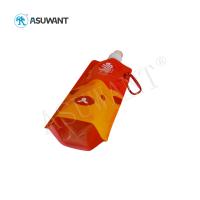 China Moisture Proof Liquid Spout Bags Aluminum Fruit Juice Pouch Laminated Material for sale