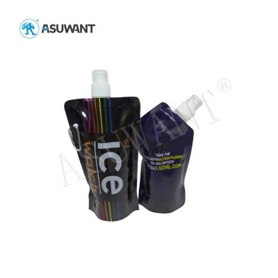 China Smell Proof Liquid Spout Bags Black Color Custom Printing Durable Eco - Friendly for sale
