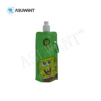 China Biodegradable Water Spout Pouch Heat Seal Mylar Bags 600 ML With Hanging Ring for sale