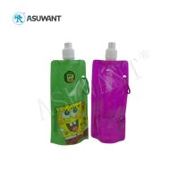 China Biodegradable Water Spout Pouch Heat Seal Mylar Bags 600 ML With Hanging Ring for sale