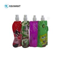 China Biodegradable Water Spout Pouch Heat Seal Mylar Bags 600 ML With Hanging Ring for sale