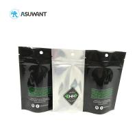China Mylar Bags Laminated Waterproof Medical Weed k Bags Smell Proof With Transparent Window for sale