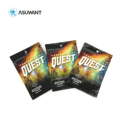China Resealable Medical Marijuana Tea Bags Stand Up Mylar Biodegradable Custom Printing for sale