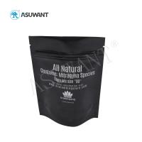 China Plastic Resealable Medical Marijuana Storage Containers Matte Stand Up Heat Seal for sale