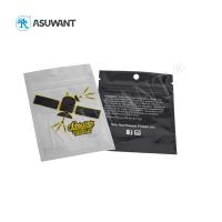 China Smell Proof Medical Weed Mylar Bags Aluminum Foil 110-130 Mic Sealed With Lock for sale