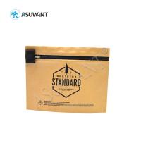 China China Supplier Stand Up Mylar Biodegradable Child Proof Zipper Locking Medication Kraft Paper Bag For Cookies for sale