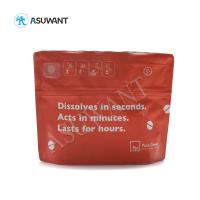 China ASUWANT Heat Seal Child Resistant Packaging Resealable With Silicone Sheet Zipper for sale