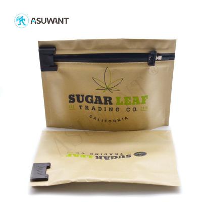 China Marijuana 1g 1/8oz 1/4oz 1/2oz 1oz Mylar Aluminum Foil Exit Child Proof Bag Wth Zip Lock For Weed Weed Packing for sale