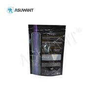 China 10 Colors Stand Up Resealable Bags PE PET VMPET Material With Power Zipper / U Notch for sale