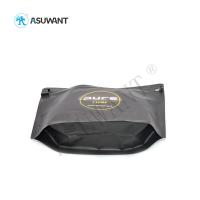 China Biodegradable Custom Greaseproof Black Disposable Zipper Packaging Plastic Bag for sale