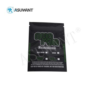 China Tobacco Smell Proof Zipper Bags Sustainable Eco Plastic Glossy Foil Zipper for sale