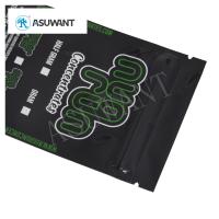 China Tobacco Smell Proof Zipper Bags Sustainable Eco Plastic Glossy Foil Zipper for sale